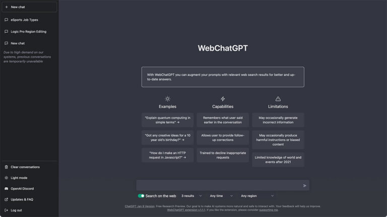 ChatGPTを強化するChrome拡張機能「WebChatGPT」はとりあえず入れておくべき - ディレイマニア